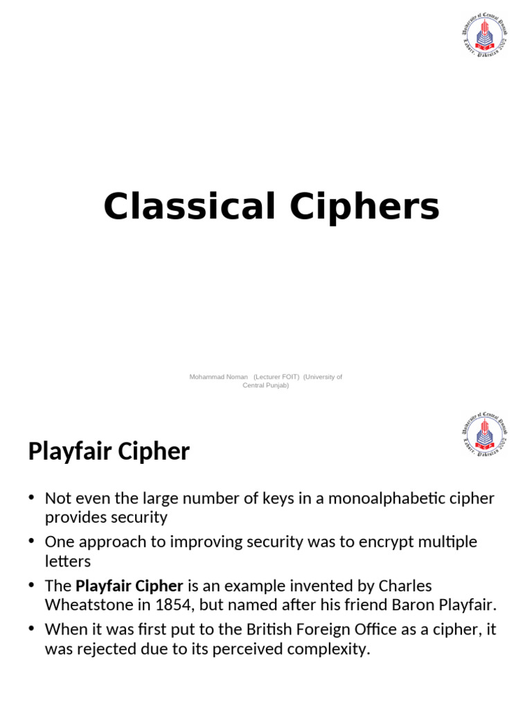 Lec 5 | PDF | Cryptanalysis | Secrecy
