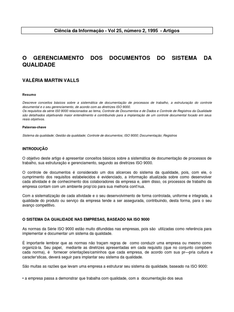 Gestão de Documentos ISO 9001 | ISO 9000 | Auditoria Interna
