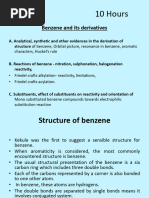 POC II PPT Unit I UNIT Benzene and Its Derivatives | PDF