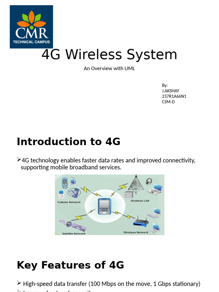 4G Wireless System | PDF