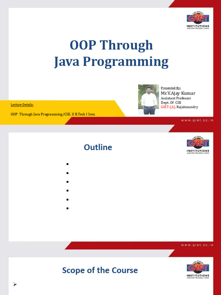 OOP Through Java Programming Unit-1 | PDF | Programming | Constructor ... OOP Through Java Programming Unit-1 | PDF | Programming | Constructor ...