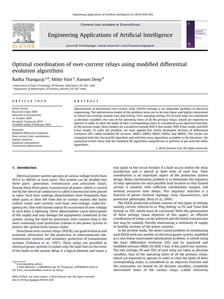 J Engappai 2010 01 024 | PDF | Electric Power Transmission | Mathematical Optimization