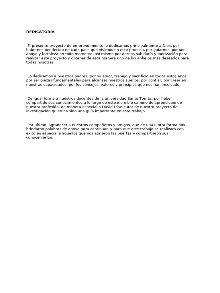 DEDICATORIA | PDF | Ciencias sociales