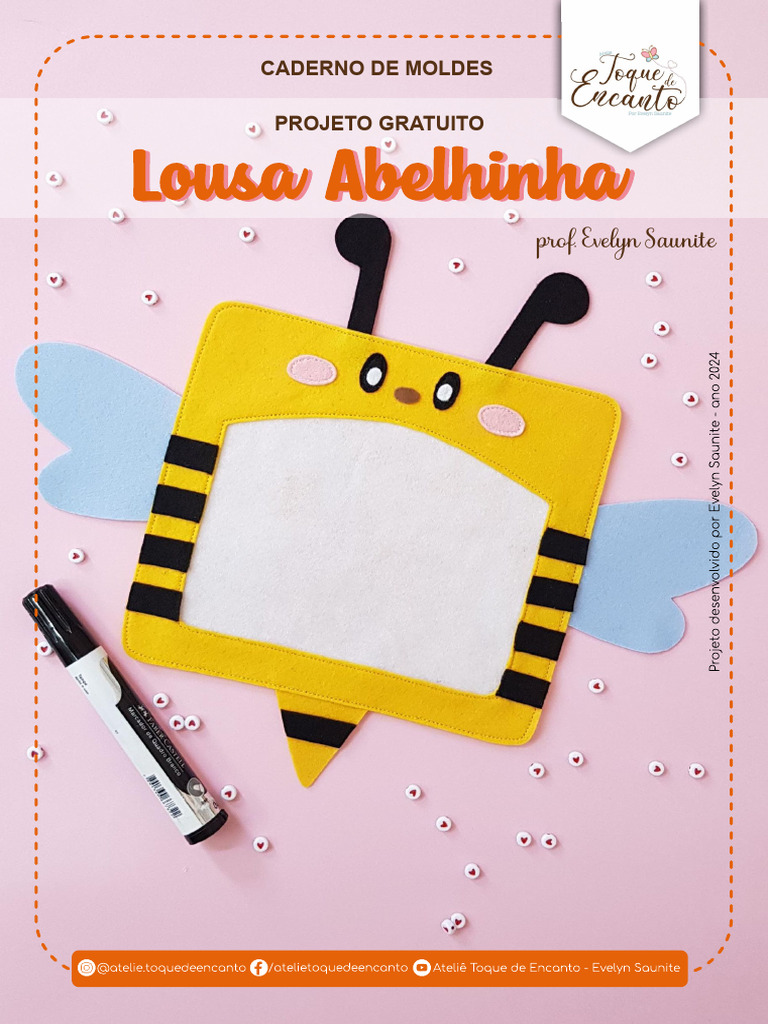 Caderno de Moldes Lousa Abelhinha | PDF