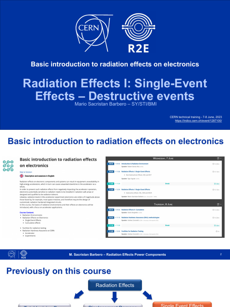 Radiation Effects II Single-Event Effects - Destructive | PDF | Field Effect Transistor | Mosfet
