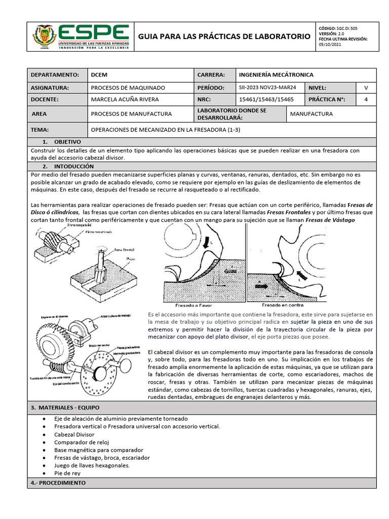 GUIA - PR4 - PM - Final | PDF | Acero | Perforar