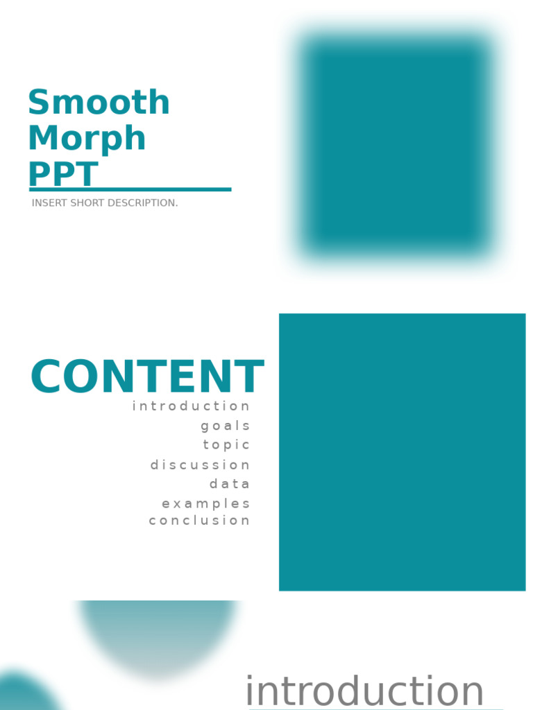 Smooth Morph PPT by Gemo Edits | PDF | Language Arts & Discipline