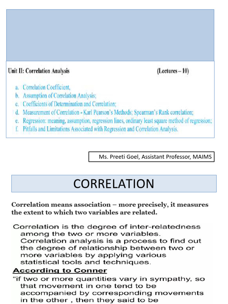 QT - Unit 2 - Part A - Correlation | PDF | Variance | Covariance