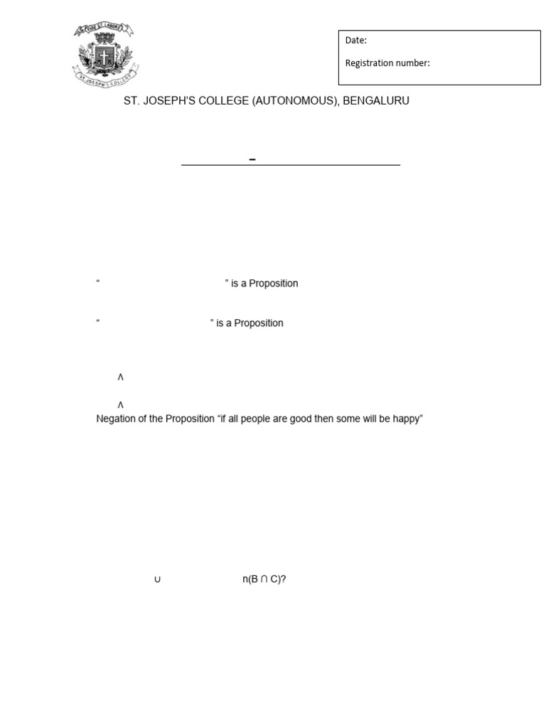 BCA DA 1321 - Discrete Mathematics | PDF | Mathematical Logic ... BCA DA 1321 - Discrete Mathematics | PDF | Mathematical Logic ...