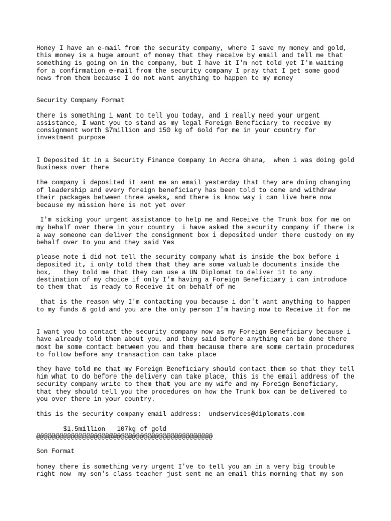 Consignment Box and Security Company Format 1 | PDF | Money