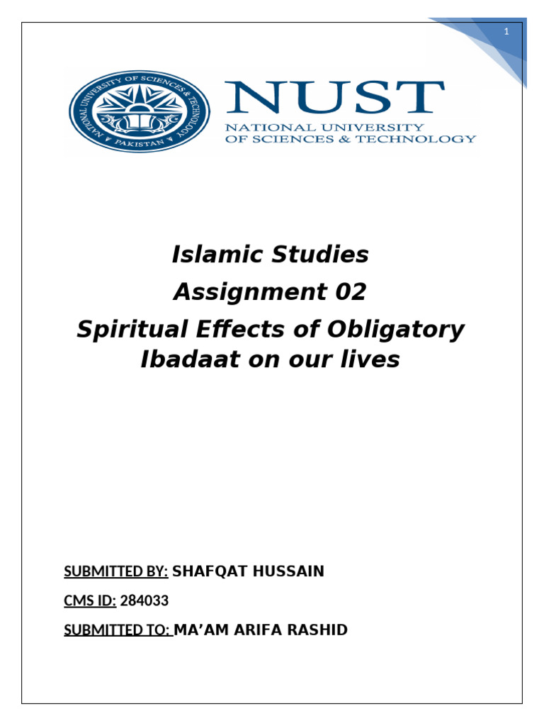 Islamiat Assignment 02 by Shafqat | PDF | Hajj | Abrahamic Religions