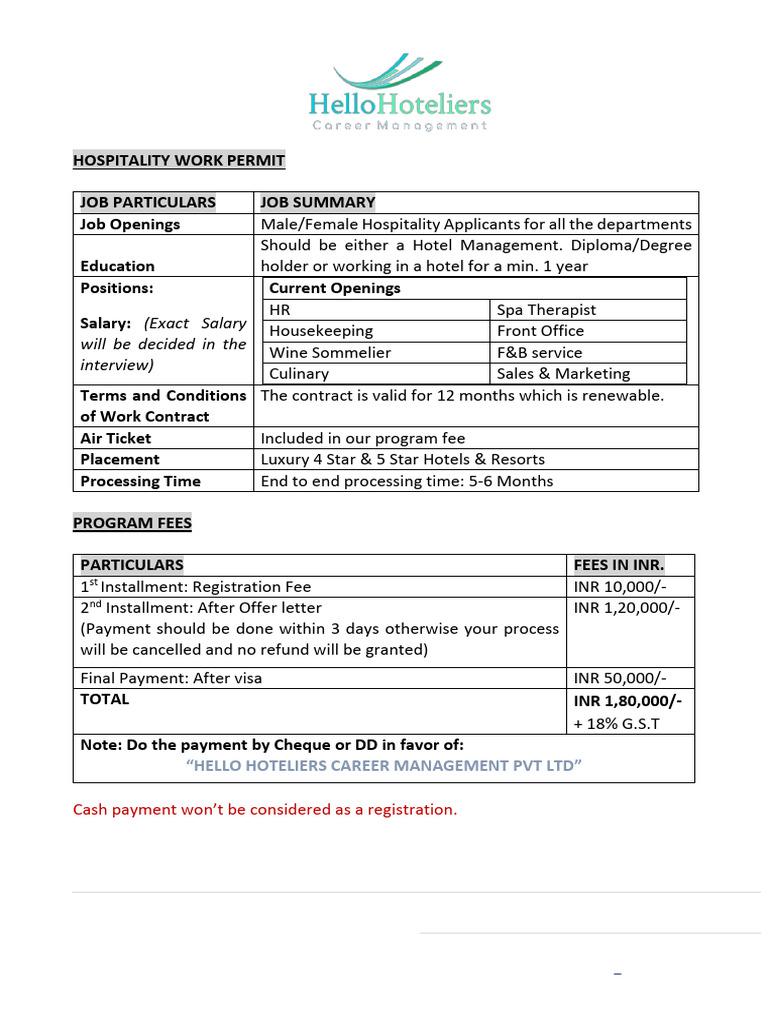 1.80k (Resort Program Details) | PDF | Payments