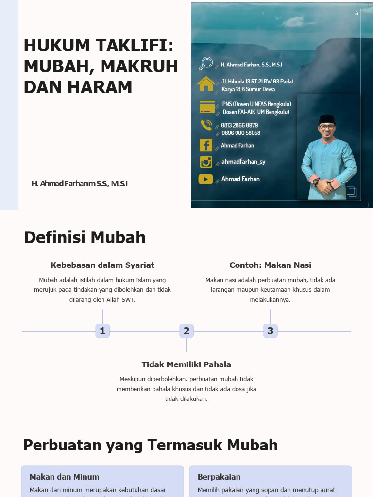 Memahami Mubah dan Makruh dalam Islam | PDF
