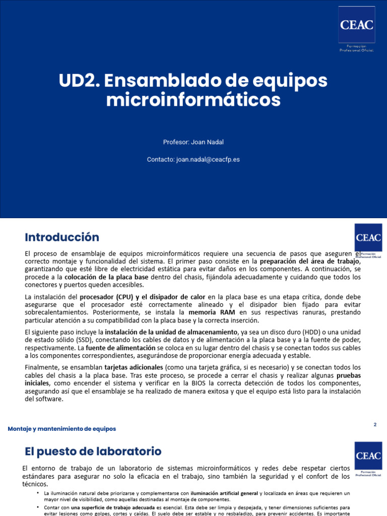 sesion3 UD2 | PDF | Hardware de la computadora | Memoria de acceso aleatorio