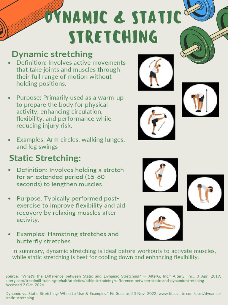 DELA CRUZ, ALAIZA A. - Dynamic and Static Stretching PDF | PDF | Wellness