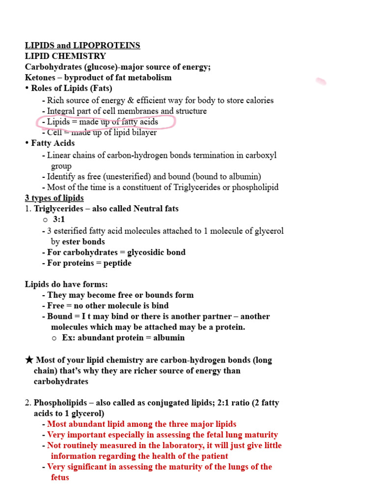 Lipids and Lipoproteins Tayong Part 1 Cclec 2 | PDF | Lipoprotein ...