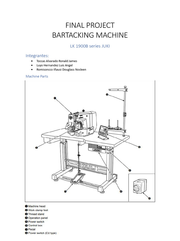 Bartacking Machine | PDF | Sewing | Manufactured Goods