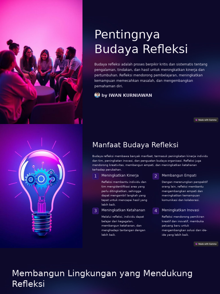 Pentingnya Budaya Refleksi | PDF