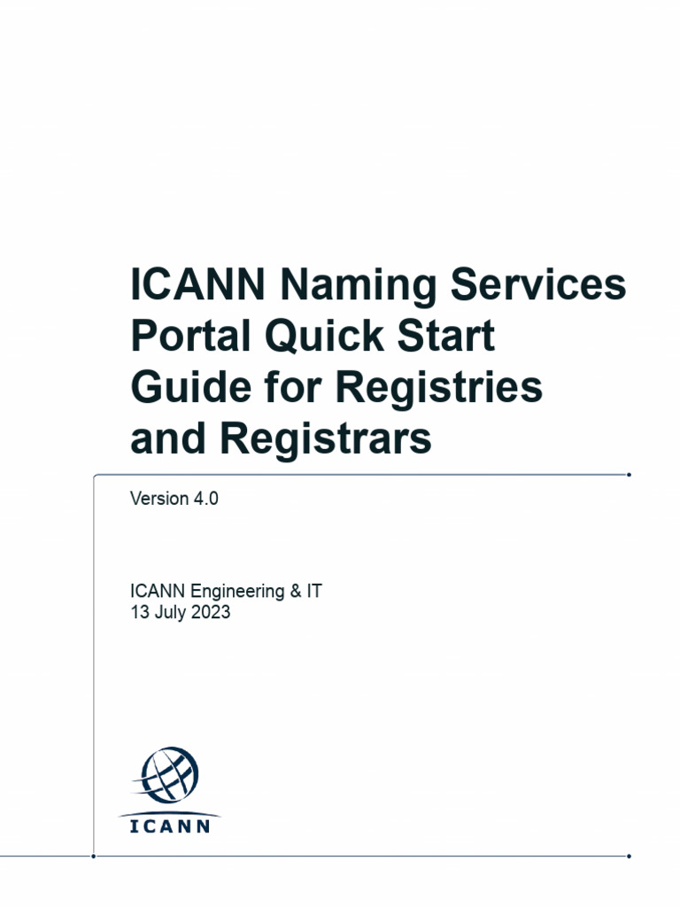 NSP Registries Registrar Quick Start Guide 13jul23 en | PDF | Domain ...
