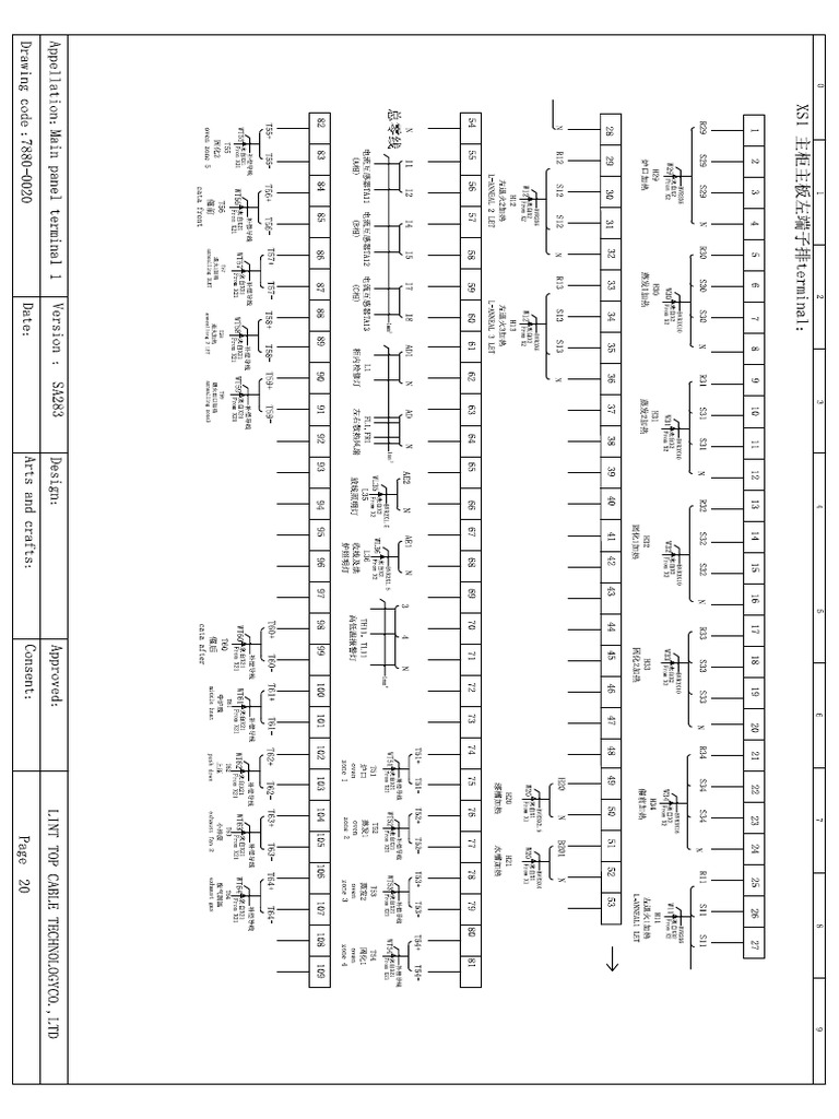 p20 Main Cabinet Terminal Diagram Model (1) | PDF