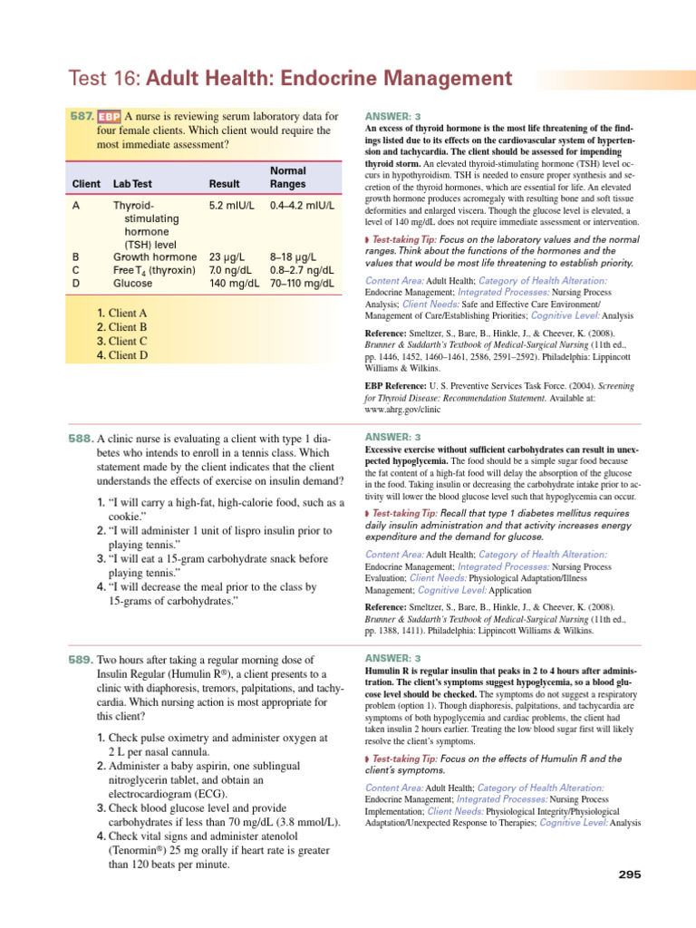 ENDO ADULT DAVIS | PDF | Hypoglycemia | Hyperglycemia