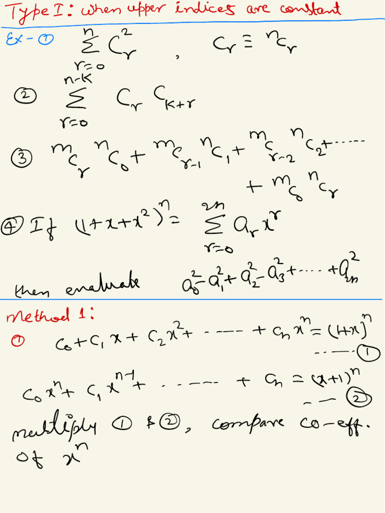 Product of Binomial Coefficient | PDF