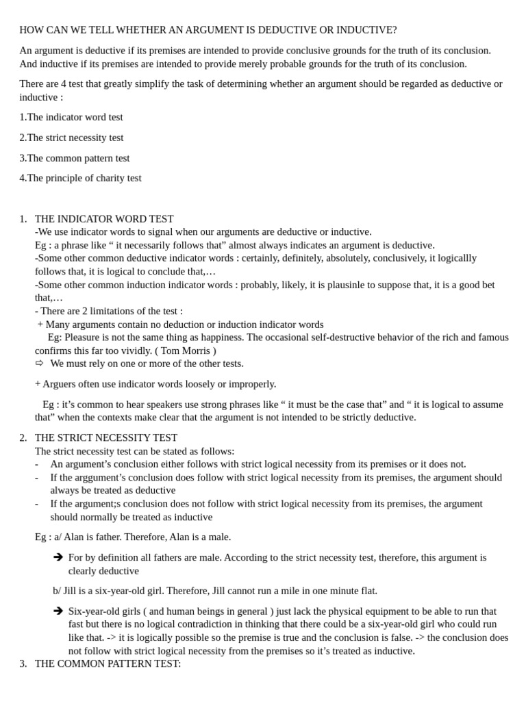 Critical Thinking Chap3 Pdf Argument Deductive Reasoning