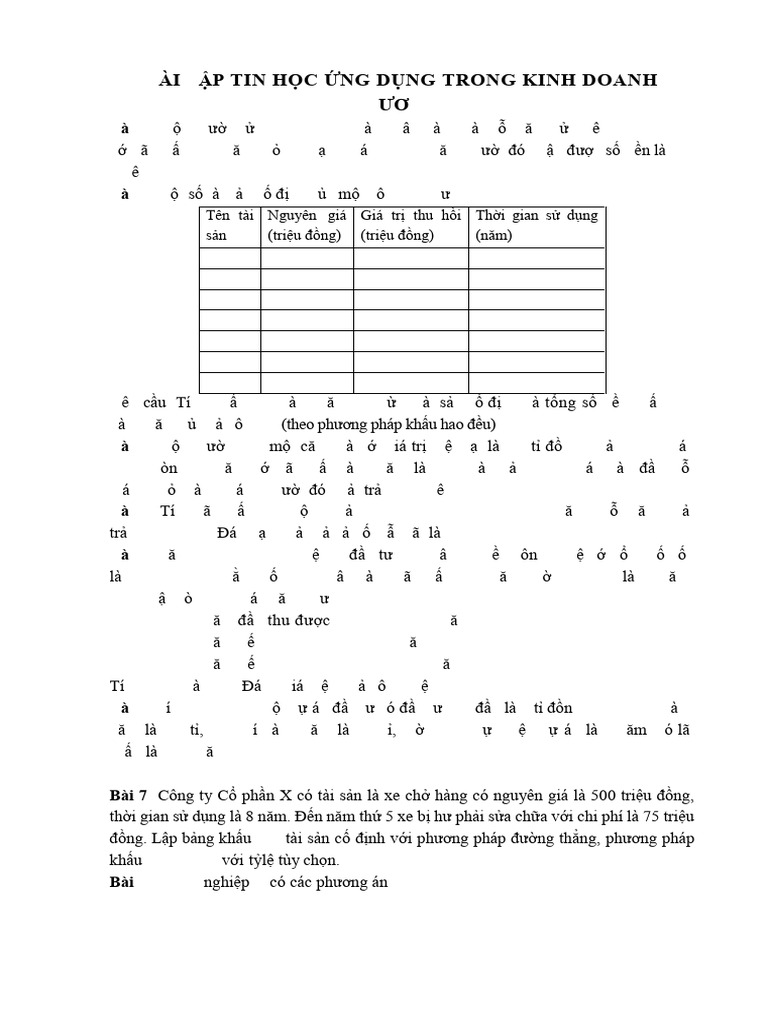 Bai Tap THUD Chuong 5 | PDF