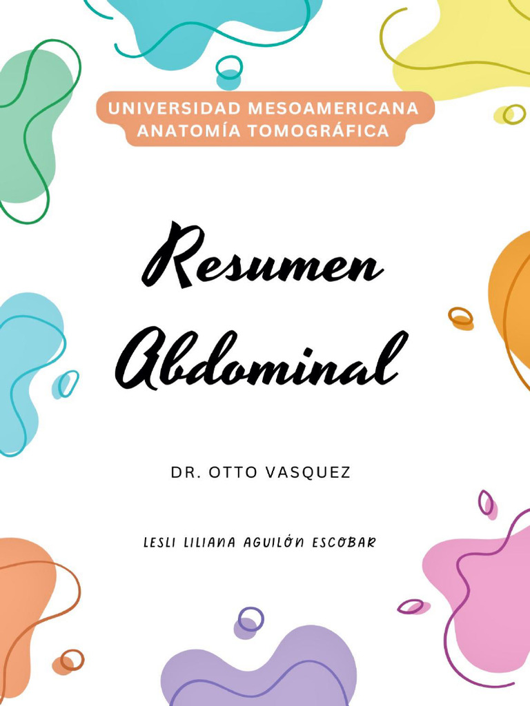 Anatomía del Mesenterio en el Abdomen | PDF | Hígado | Tracto ...