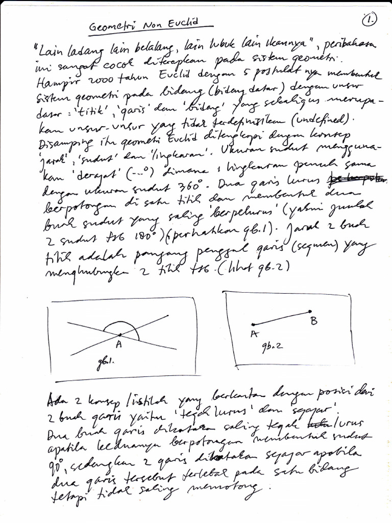 Geometri Eliptik (Bola) | PDF