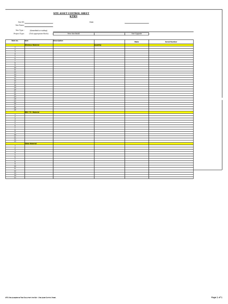 Asset Register Sample | PDF | Computers