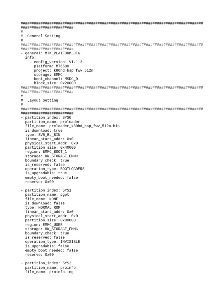 MT6580 Android Scatter | PDF | Software | Data