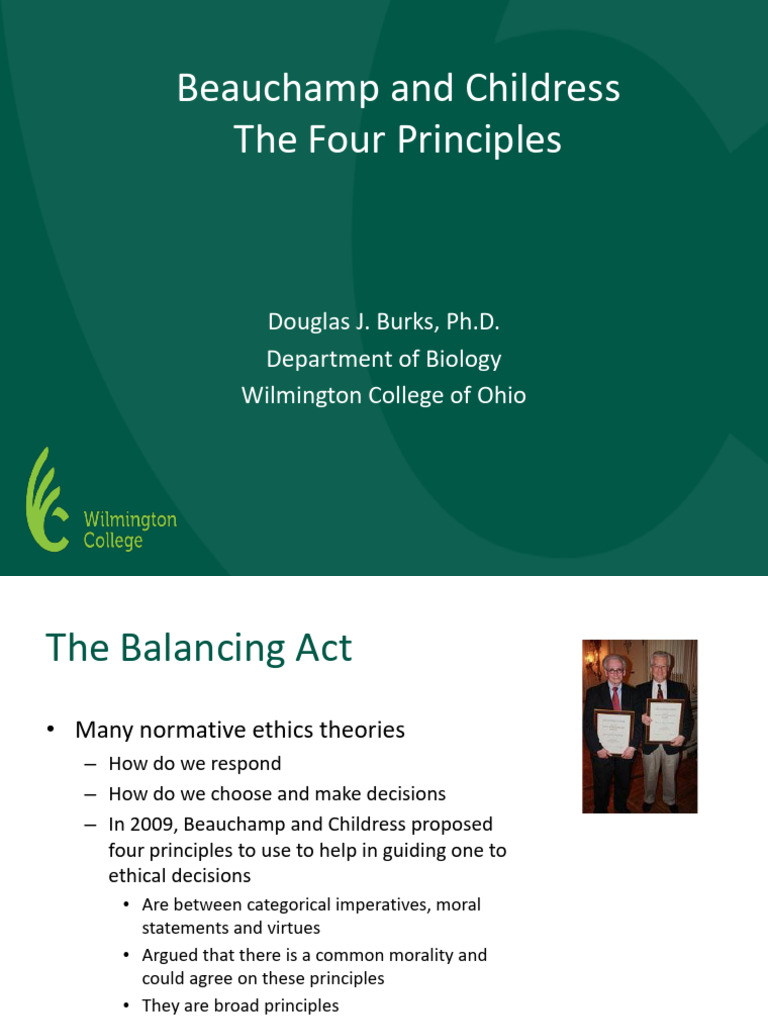 Bioethics Four Principles | PDF | Bioethics | Autonomy