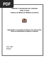 Mifano Ya Barua Rasmi Ya Kuomba Kazi | PDF