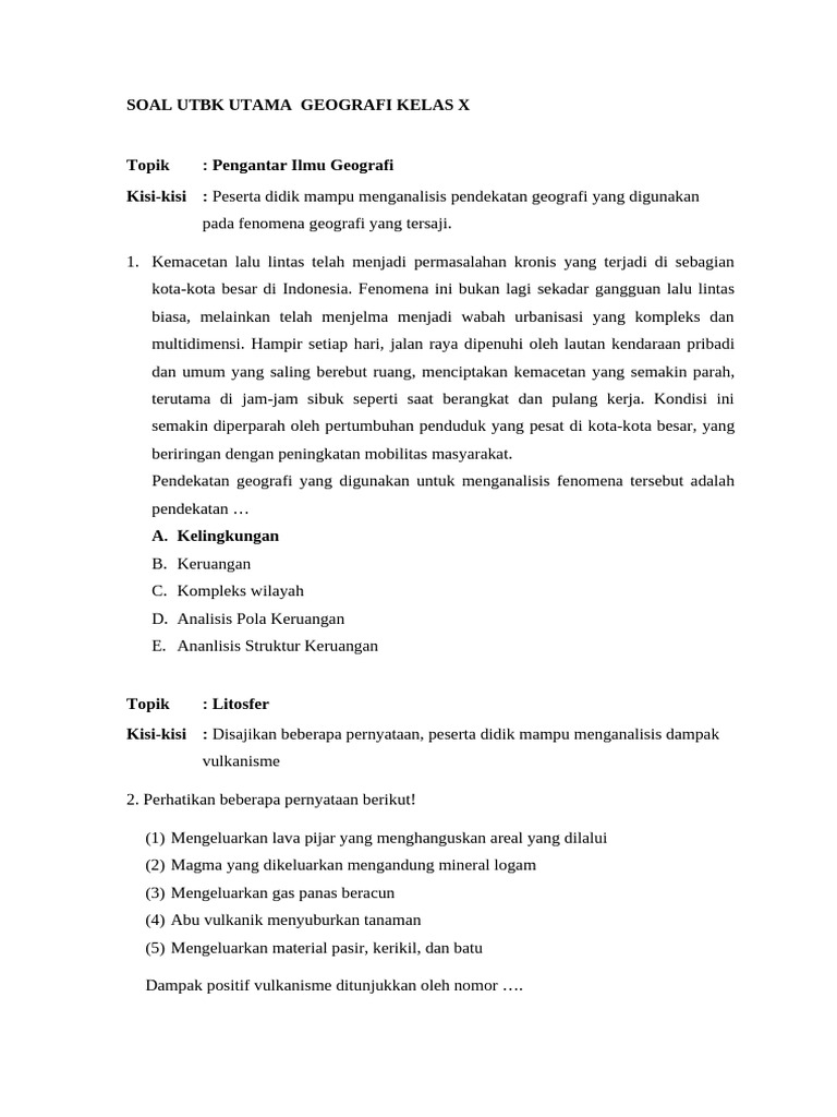 Soal Geo Utbk Asba | PDF