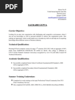 CV For TCS | PDF | Computing And Information Technology | Business