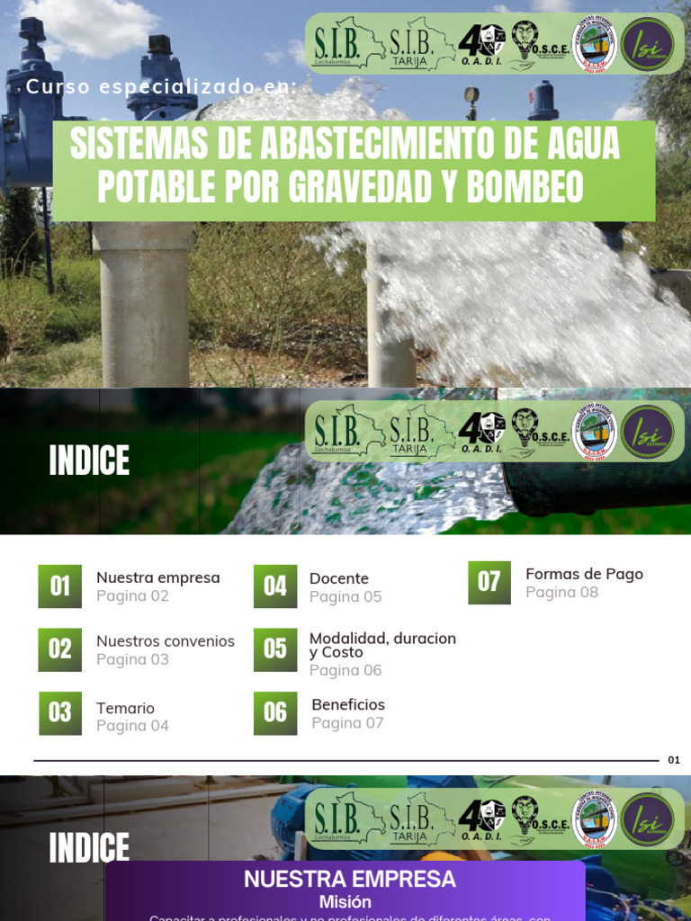 Sistema Agua Potable | PDF | Ingeniería