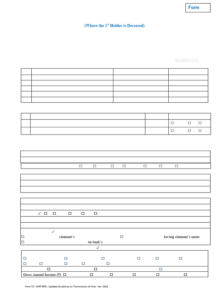 Form T2 for Transmission | PDF