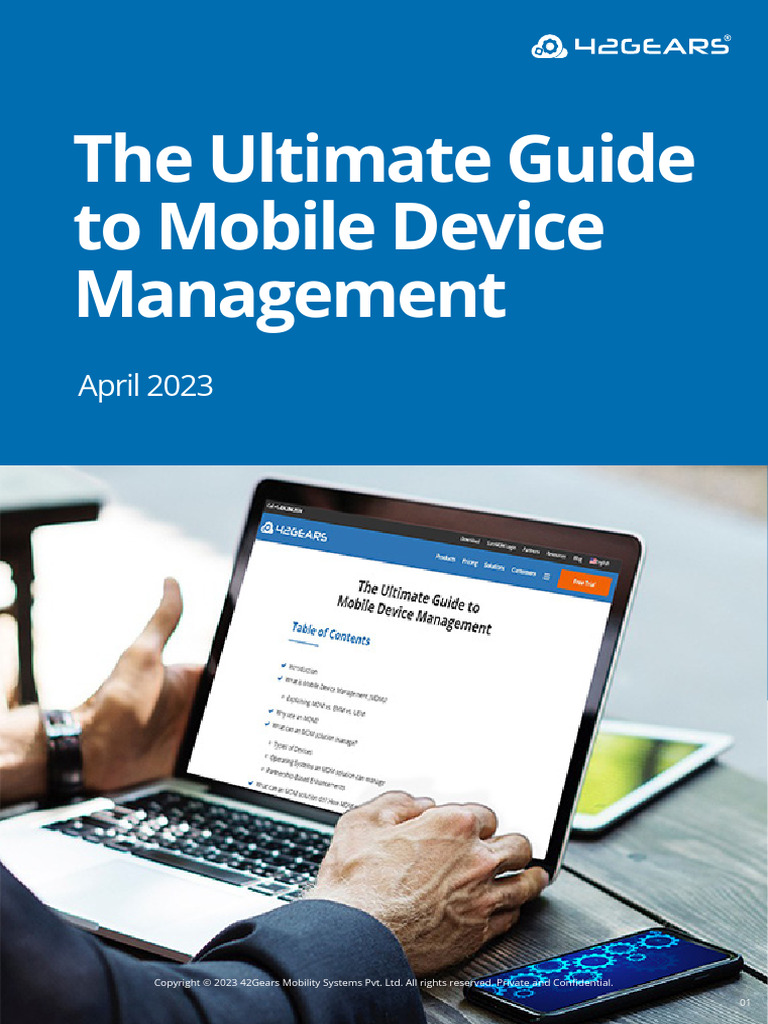 42-Gears-Mobile-Device-Management-Guide | PDF | Mobile App | Cloud Computing