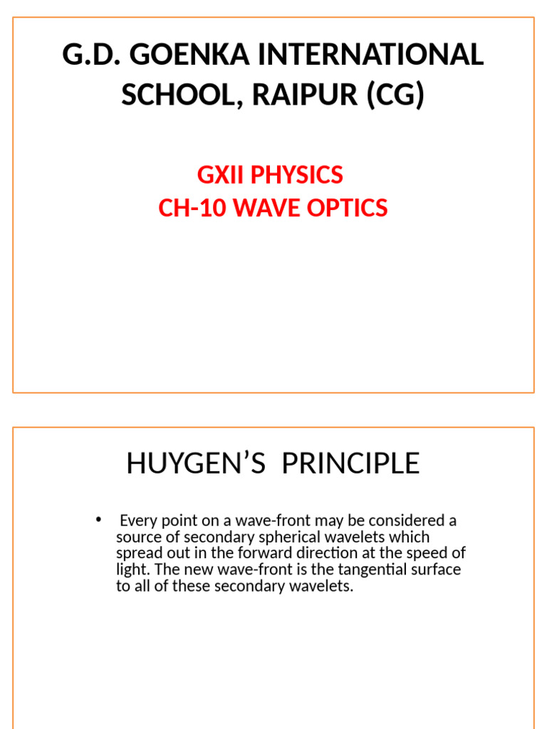 Wave Optics(2) | PDF | Polarization (Waves) | Diffraction