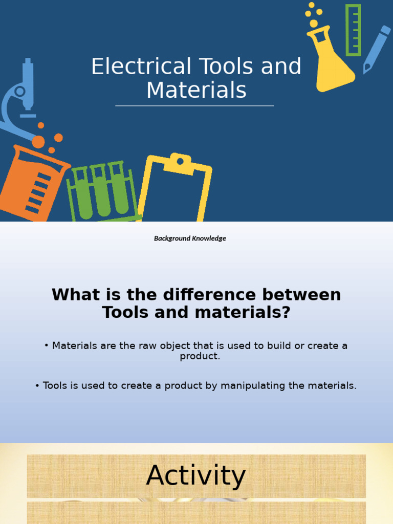 Electrical Materials and Tools | PDF | Electrical Connector | Ac Power ...