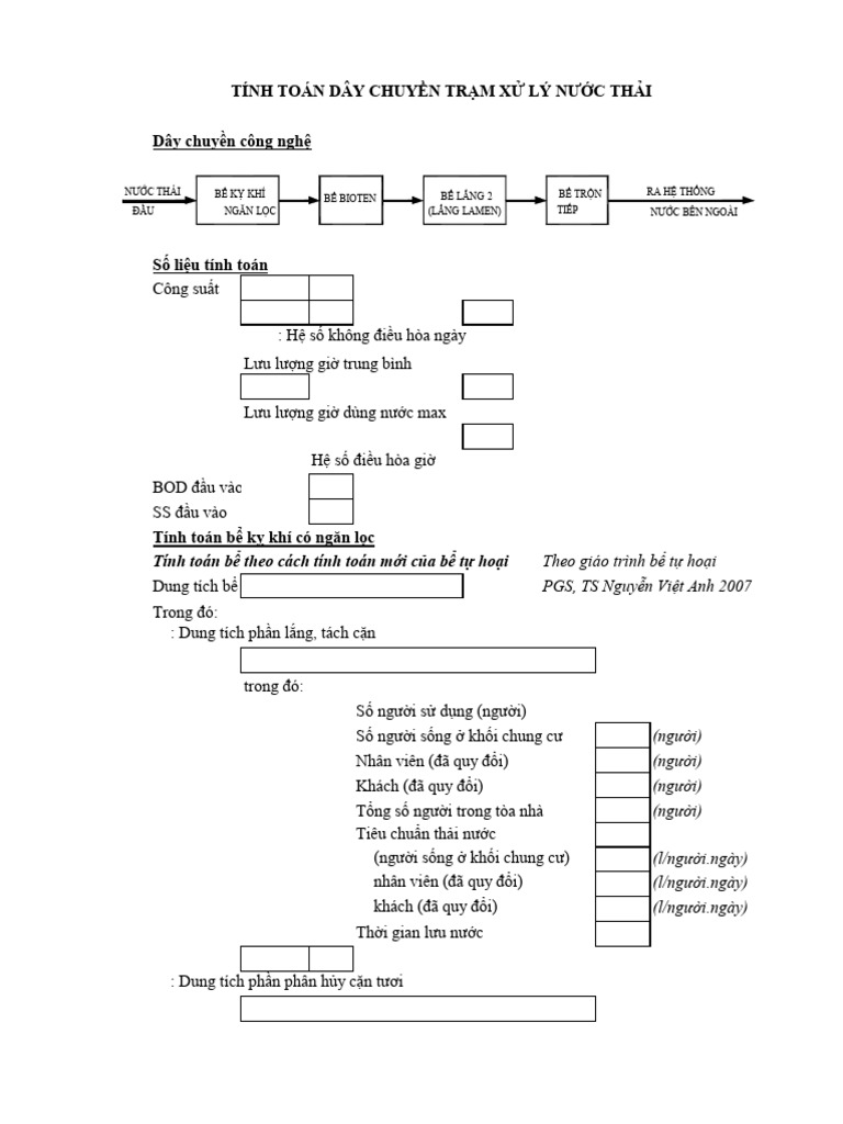 Phu luc Be xu ly | PDF