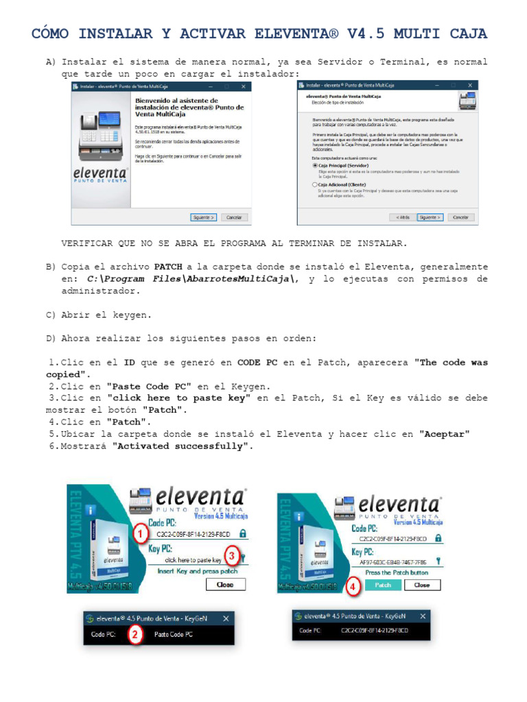 Instrucciones Eleventa Full | PDF | Informática