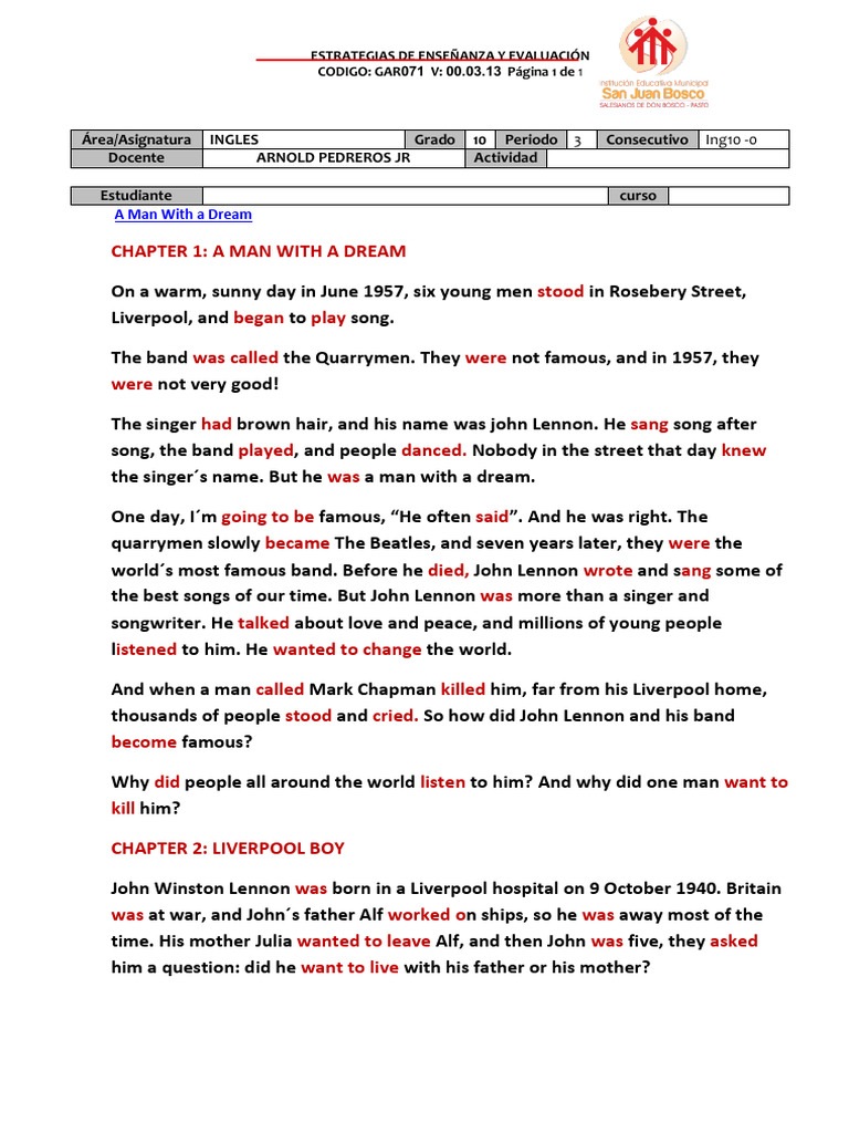 A Man With A Dream - 121037 | PDF | The Beatles | John Lennon