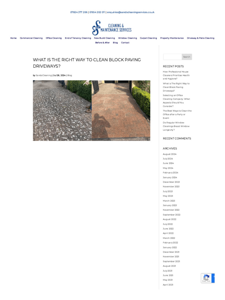 Right Way To Clean Block Paving Driveways - S&S Cleaning & Maintenance ...