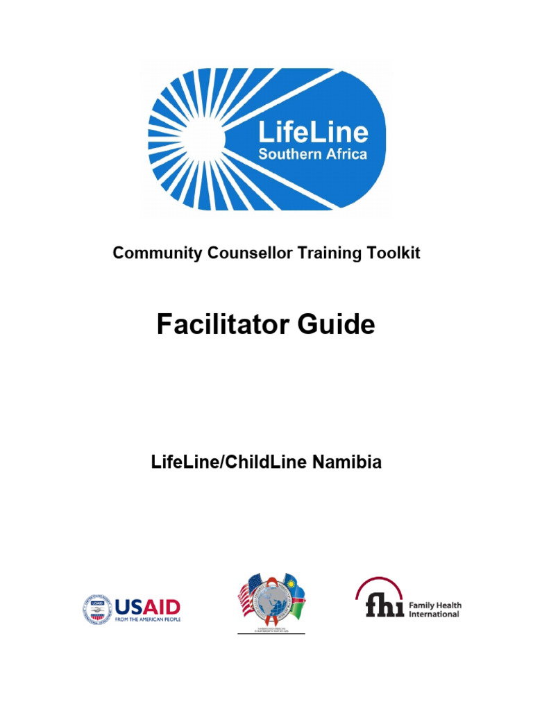 Community Counselor Training Toolkit - Facilitator Guide | PDF ...