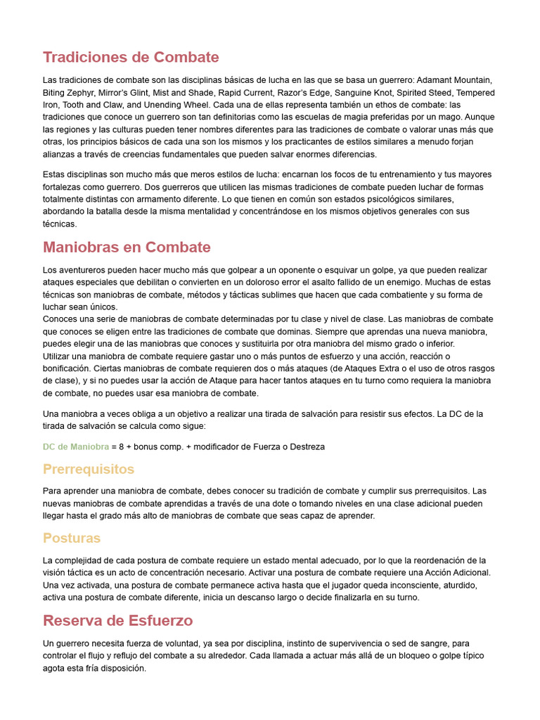 Tradiciones y Maniobras de Combate | PDF | Fuerza