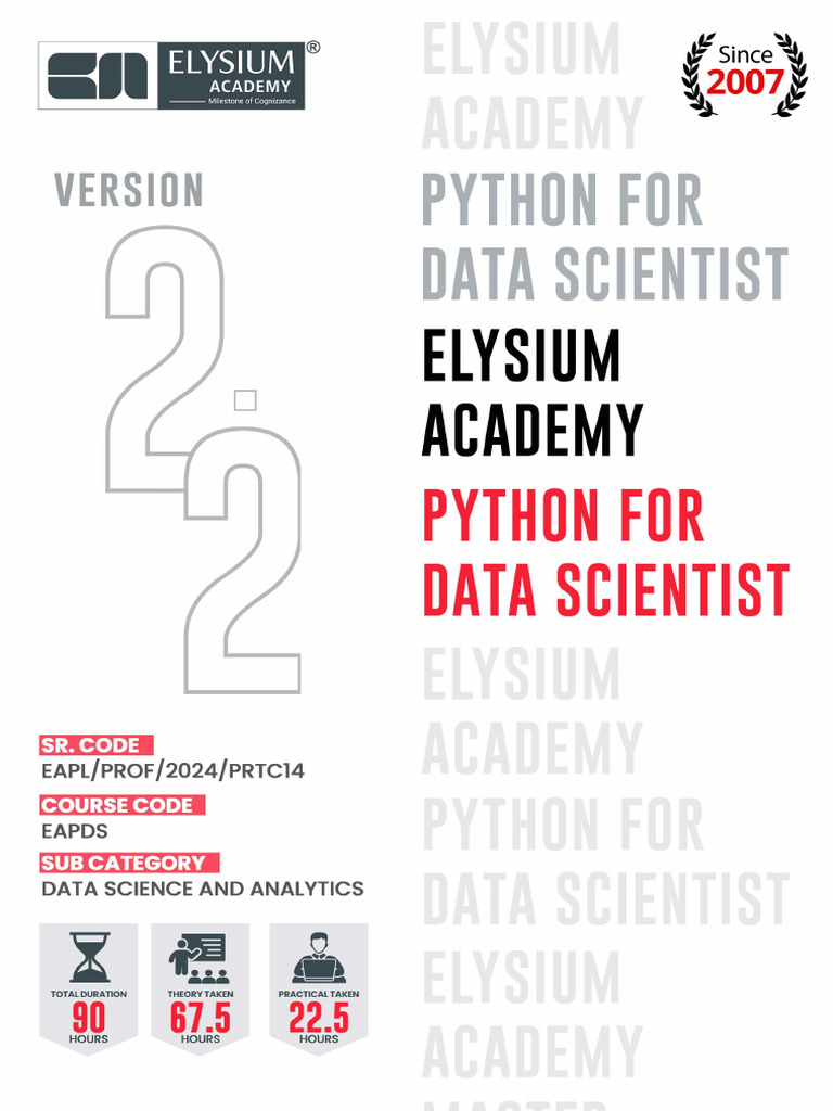 49_EAPDS_Python For Data Scientist | PDF