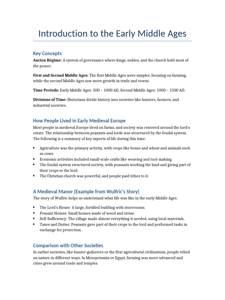 Early_Middle_Ages_Summary | PDF