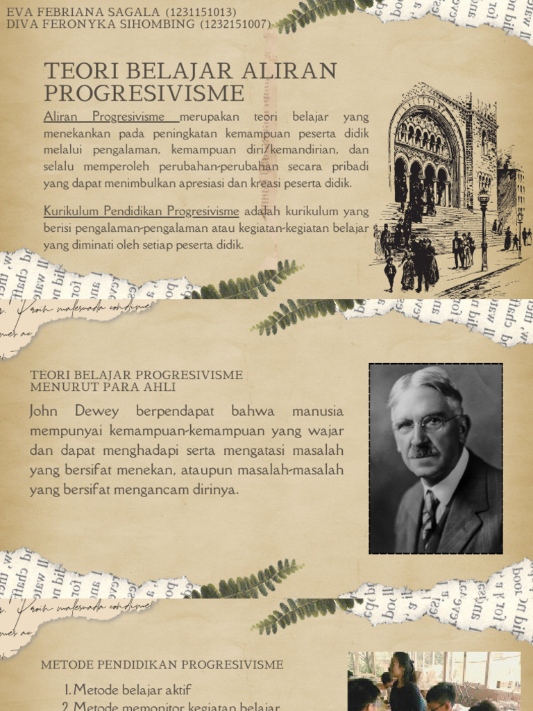 Aliran Progresivisme Dan Konstruktivisme | PDF